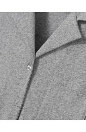 PETITE PLUME Olivia Featherweight Pima Cotton Short Pajamas - Grey