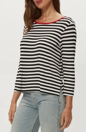 Michael Stars Amelee Ringer Boatneck Top