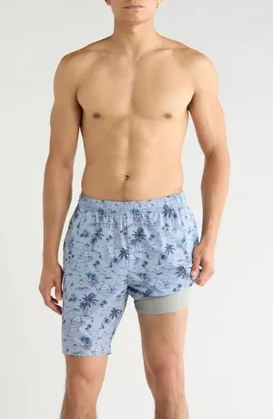 Tommy Bahama Huntington Beach Views 8-inch Hybrid Swim Trunks - Evertide