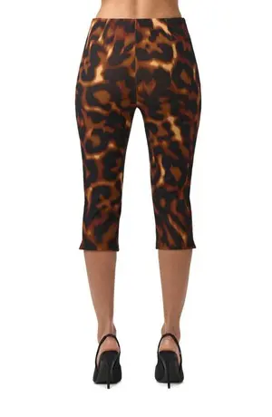 Naked Wardrobe Print Ponte Crop Leggings