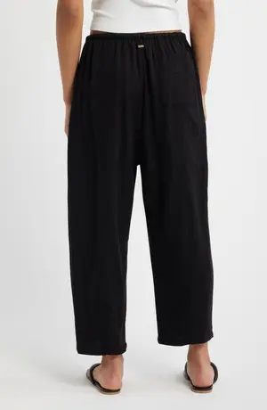 Rip Curl Barrel Leg Drawstring Pants - Black