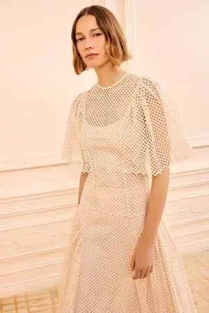 Ulla Johnson Hera Eyelet Cotton Top
