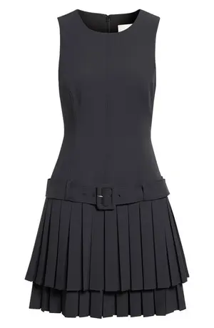Cinq À Sept Reena Pleated Sleeveless Dress - Black