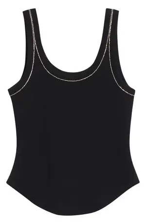 Cinq À Sept Wilma Crystal-embellished Tank - Black