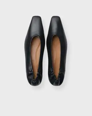 ATP ATELIER Moena Shiny Nappa Ballet Flats - Black