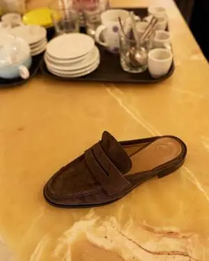 ATP ATELIER Capriana Suede Loafers - Brown