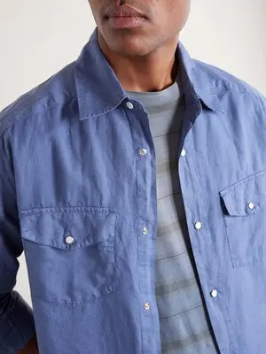 3sixteen Cotton And Linen-blend Shirt