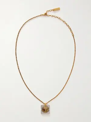 Versace Medusa Chain Necklace - Metallic