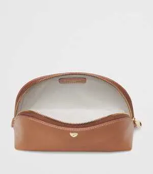ASPINAL OF LONDON Small Grained Leather Cosmetics Case
