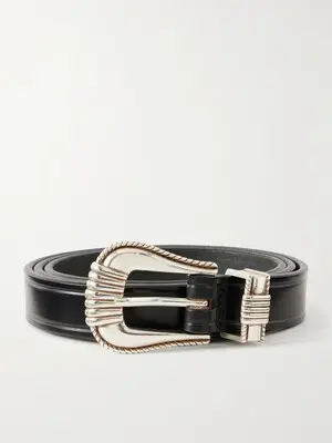 MONITALY 2.5cm Leather Belt - Black