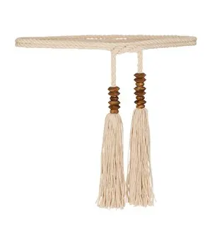 Balmain Cotton Rope Tie Belt - Beige