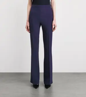 Safiyaa Crepe Flared Tailored Trousers