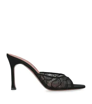 Amina Muaddi Lace Sandals For Women