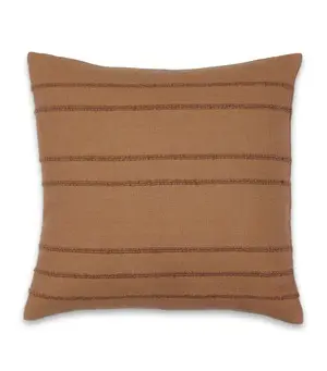 HAMAM Wool Alpaca Ribbed Cushion Case - Brown