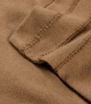 HAMAM Wool Alpaca Ribbed Cushion Case - Brown