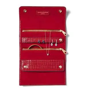 ASPINAL OF LONDON Leather Jewellery Roll