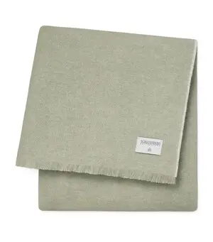 SCHLOSSBERG Wool-cashmere Dina Throw - Green
