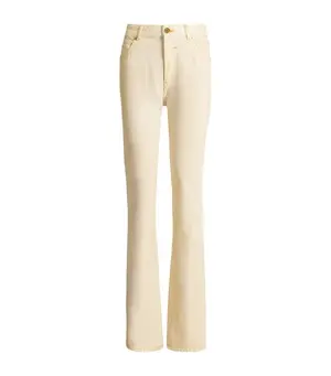Balmain Faded High-rise Flare Jeans