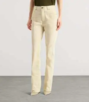 Balmain Faded High-rise Flare Jeans