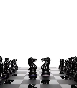PURLING Midnight Match Chess Set