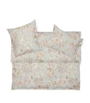 SCHLOSSBERG Cotton Sateen Calypso Flat Sheet - Green