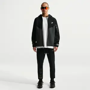Nike Tech Fleece Full-zip Windrunner Jacket - Black