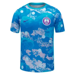 Nike Orlando Pride Nwsl Short-sleeve Pre-match Top - Blue