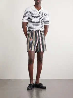 KARDO Olbia Straight-leg Cotton Shorts - Multi