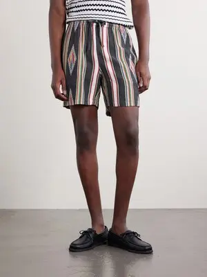 KARDO Olbia Straight-leg Cotton Shorts - Multi