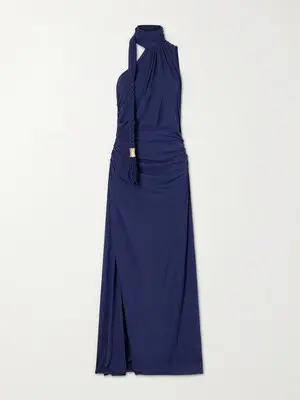 Simkhai Moira Ruched Gown - Blue
