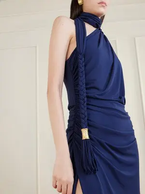 Simkhai Moira Ruched Gown - Blue
