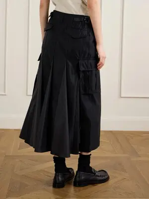 Sacai Padded Twill Midi Skirt