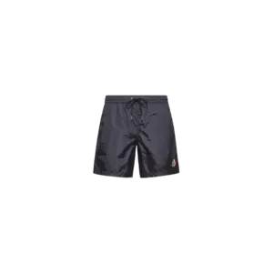Moncler Logo Patch Swim Shorts - Blue