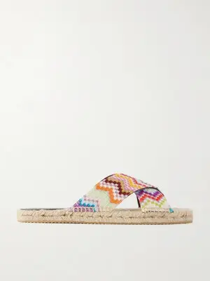 Missoni Harlow Striped Woven Espadrilles - Multi