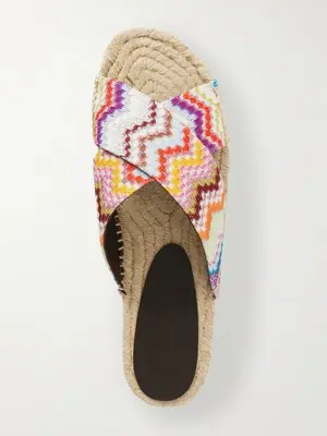 Missoni Harlow Striped Woven Espadrilles - Multi