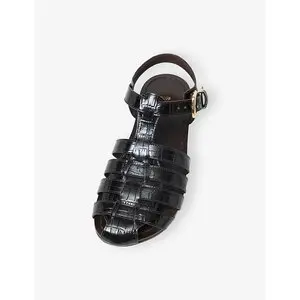 Maje Woven Leather Sandals