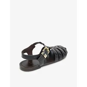 Maje Woven Leather Sandals