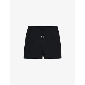 REISS Stretch-woven Shorts - Navy