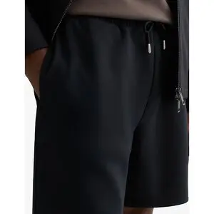 REISS Stretch-woven Shorts - Navy