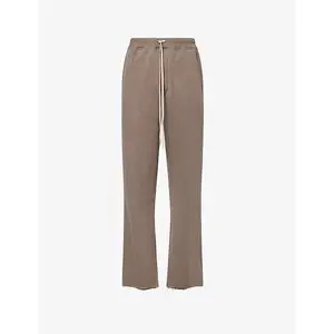 Rick Owens Dietrich Drawstring-waistband Cotton Trousers - Dust