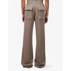 Rick Owens Dietrich Drawstring-waistband Cotton Trousers - Dust