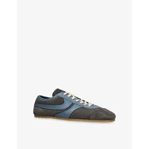 Dries Van Noten Dustin Leather Trainers - Grey/d.cmb