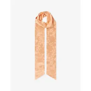 OMNES Scarlett Jacquard Woven Scarf - Peach