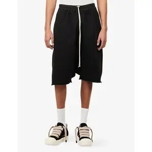 Rick Owens Cotton Drawstring Shorts - Black