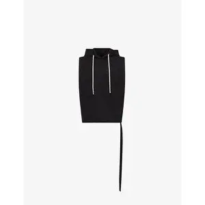 Rick Owens Hooded Sleeveless Tunic Top - Black