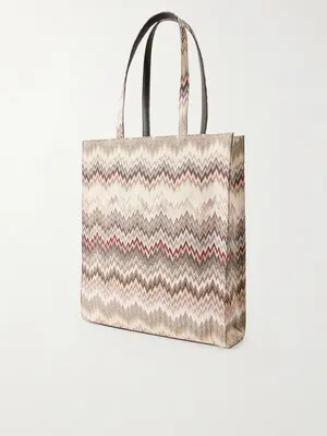Missoni Striped Woven Lurex Tote - Neutrals