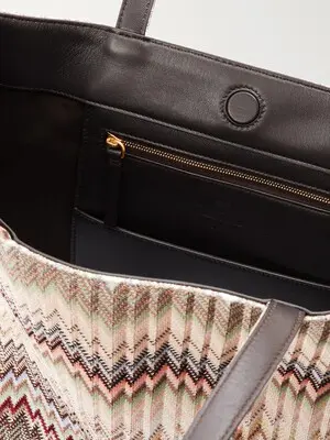 Missoni Striped Woven Lurex Tote - Neutrals