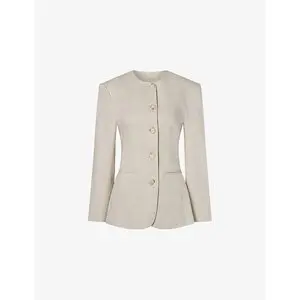 Malina Button Detailed Blazers For Women