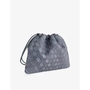 Bottega Veneta Suede Shoulder Bag - Cloudy Indigo