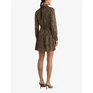 REISS Floral-print Woven Mini Dress
